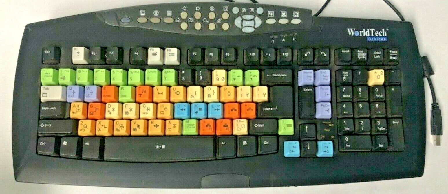 WorldTech Devices Adobe Avid Media Composer Keyboard F21 XP2 Specialist ...