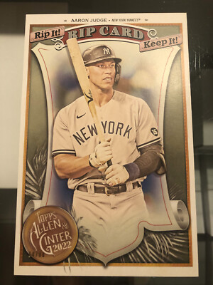 2022 Topps Allen & Ginter Aaron Judge Box Topper Rip Card BRC-AJ # 60/ ...