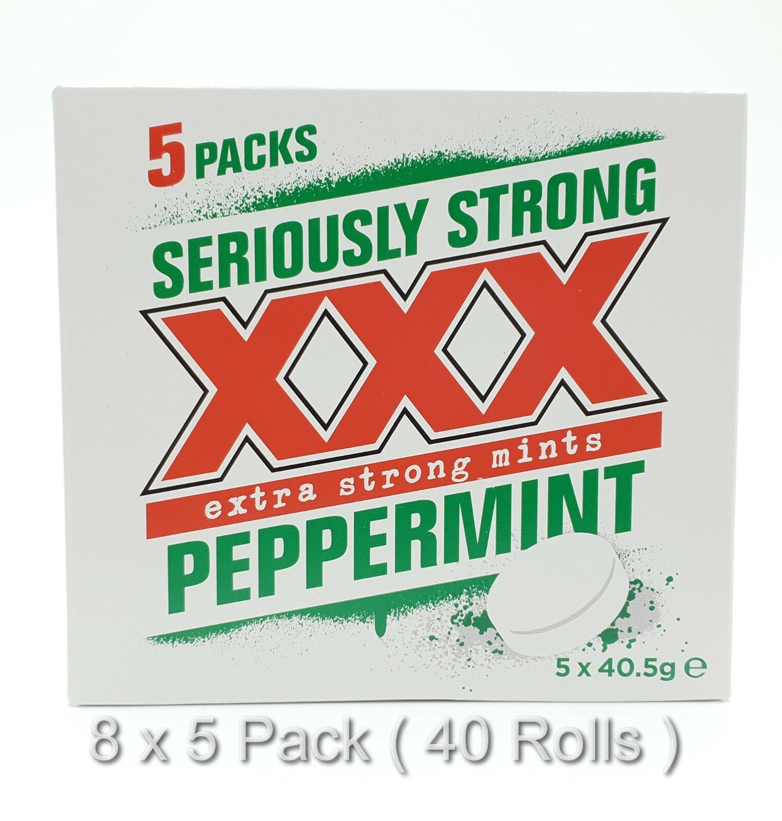 SERIOUSLY STRONG XXX EXTRA STRONG MINTS PEPPERMINT X 40 ROLLS | eBay UK