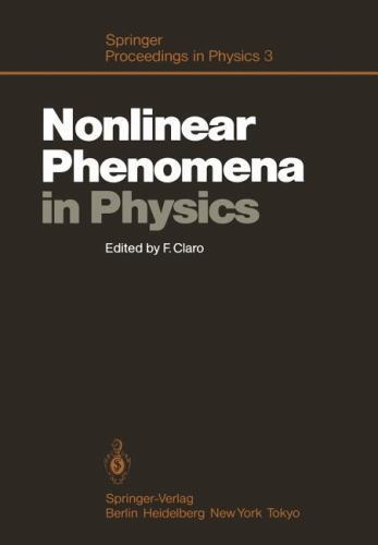 Springer Proceedings in Physics Ser.: Nonlinear Phenomena in Physics by ...