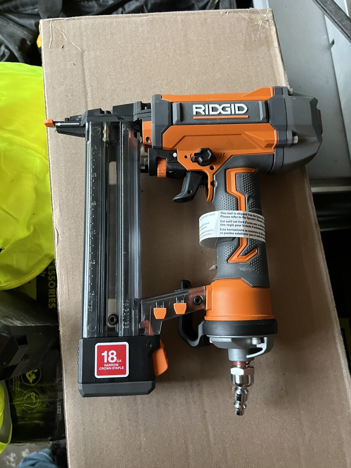 RIDGID R150FSF3 Pneumatic 18-Gauge 1-1/2 in. Finish Stapler | eBay