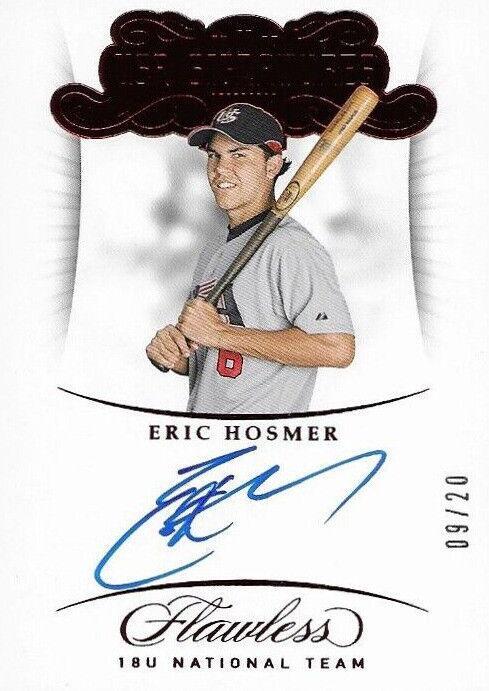 2018 Panini Flawless - USA Signatures Eric Hosmer #USA-EH Ruby /20 (AU ...