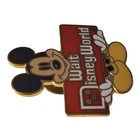 Mickey Mouse Sign Walt Disney World Pin Tie Tack Red Gold Yellow White ...