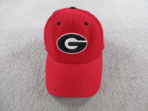 Georgia Bulldogs Hat Cap Strap Back Red Nike Wool Vintage UGA Football ...