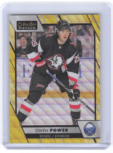 2023-24 O-Pee-Chee Platinum Owen Power Neon Yellow Surge | eBay