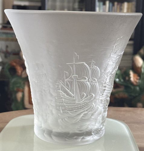 Vintage Josef Inwald Barolac Czech Crystal Vase | eBay