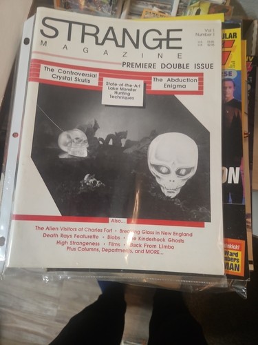 STRANGE Magazine Volume 1 Number 1 Premier Double Issue 1987 One Aliens ...