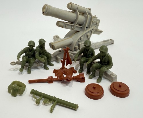 Marx Battleground Sitting GIs Recoilless Rifle Mines Belt Bazooka Flag ...