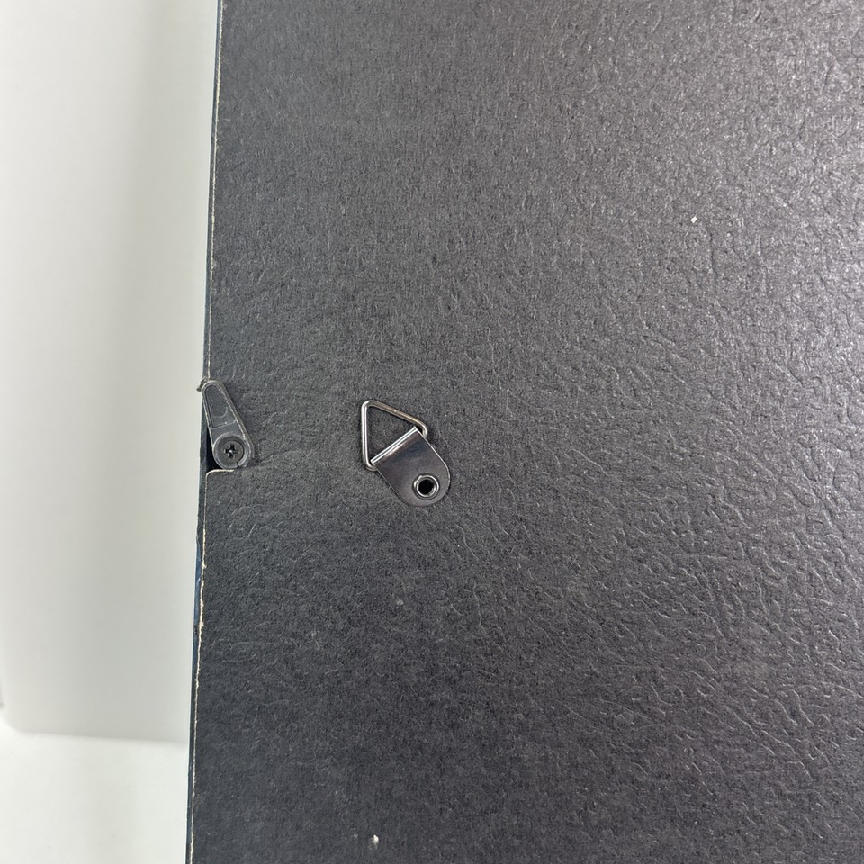 Rustic Punch Tin Cross Embossed Blue Frame Picture Wall Art 8" x 9.5 ...