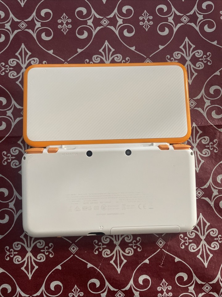 Nintendo 2DS XL Console - White/Orange With Charger NO STYLUS (US model ...