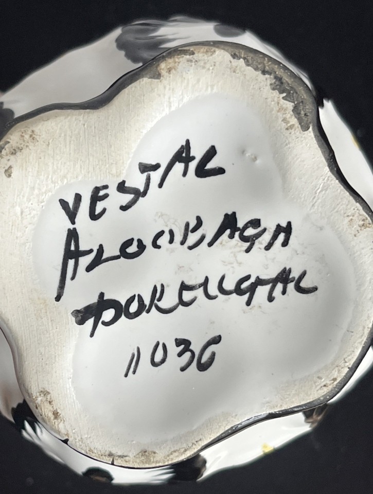 VTG Portugal Pottery Vestal Alcobaca Hand Painted Small Pitcher #1036 ...