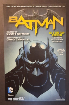 2014 BATMAN: Vol. 4 Zero Year Secret City Greg Capullo art - Print Ad ...