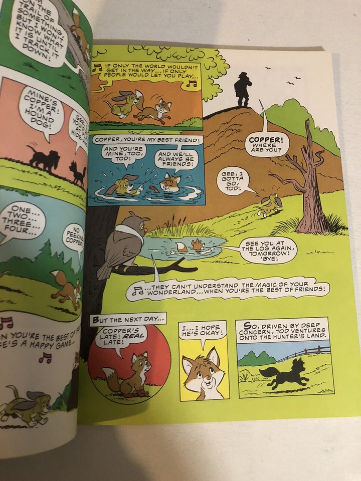 The Fox And The Hound Vintage Coloring Book Ephemera | eBay