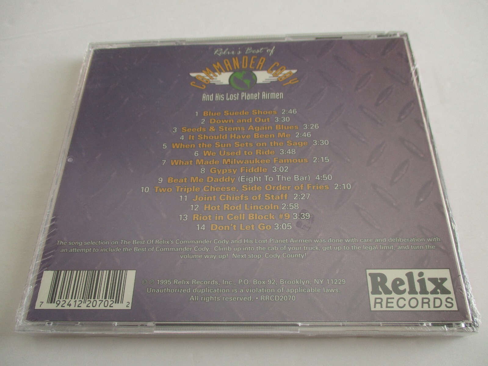 Relix's Best Of Commander Cody & His Lost Planet Airmen CD 1995 NEW | eBay