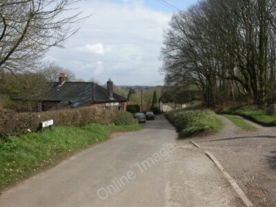 Photo 6x4 Pamphill, Vine Hill Wimborne Minster Hill named after the pub ...