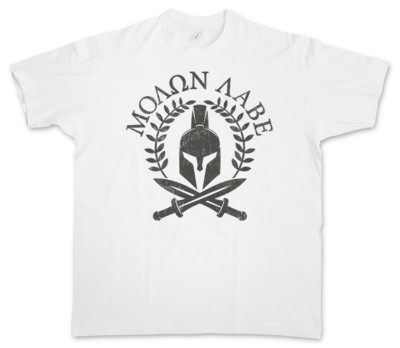 SPARTAN MOTTO T-SHIRT - Credo Sparta Spartans Helmet Leonidas 300 | eBay