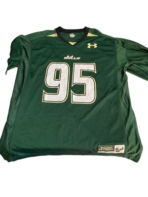 Preowned Under Armour NCAA USF Bulls #95 Football Jersey Size XL R5 | eBay