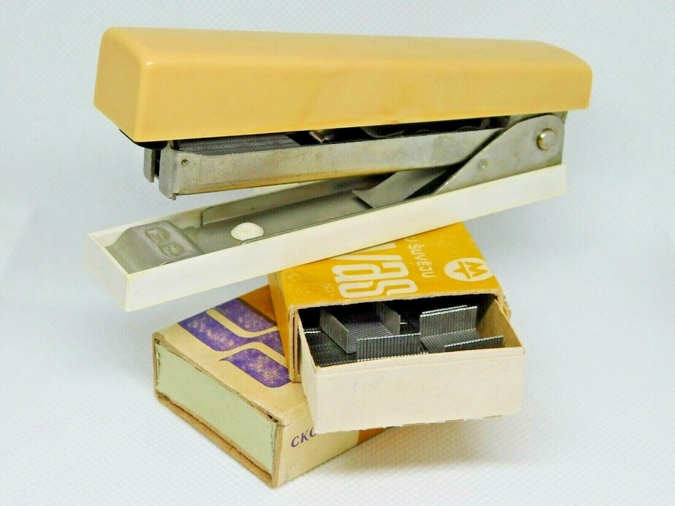 80s Vintage Soviet STAPLER with STAPLES USSR WORKING! | eBay