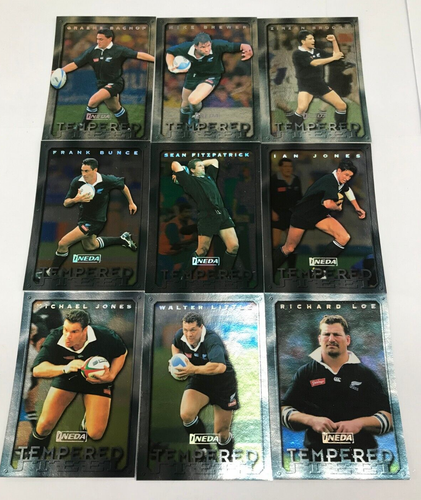 1997 INEDA NZ ALL BLACK Trading Cards Tempered Steel Chase Card Full ...