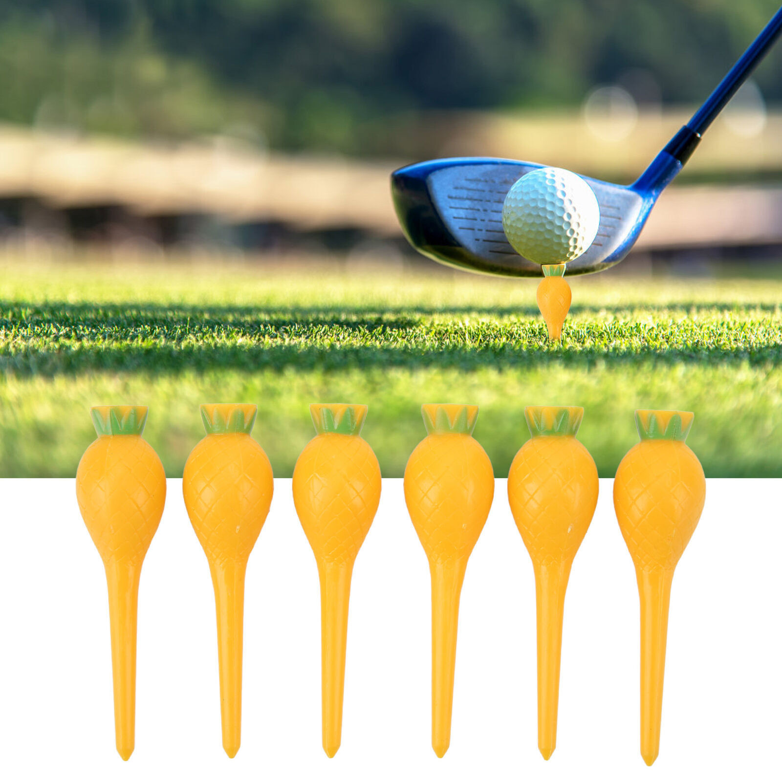 6pcs Golf Tees Plastic Cartoon Shape Golf Ball Tee Professional Golf ...