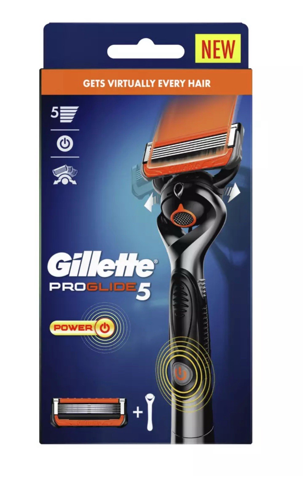 New Gillette Fusion Proglide 5 Power Flexball Razor With Blade | eBay ...