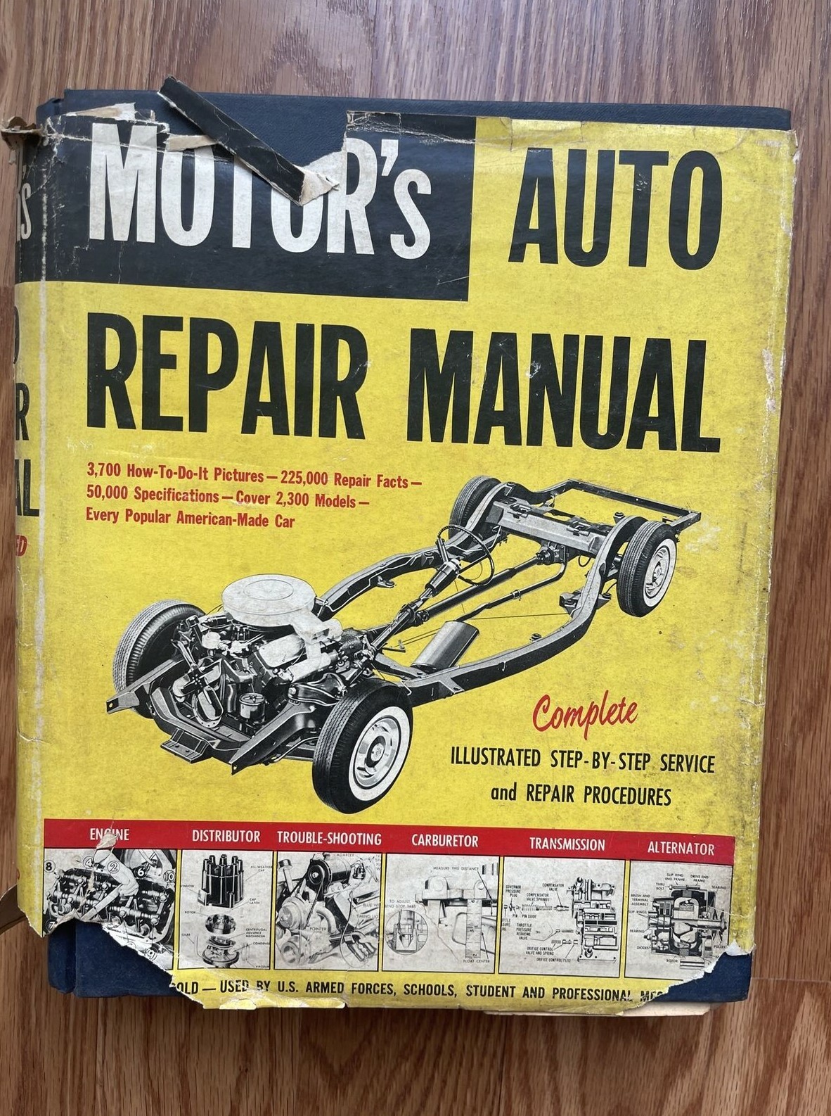 MOTOR'S AUTO REPAIR MANUAL 1967 30th Edition Dust Cover Auto 1959 Cars ...
