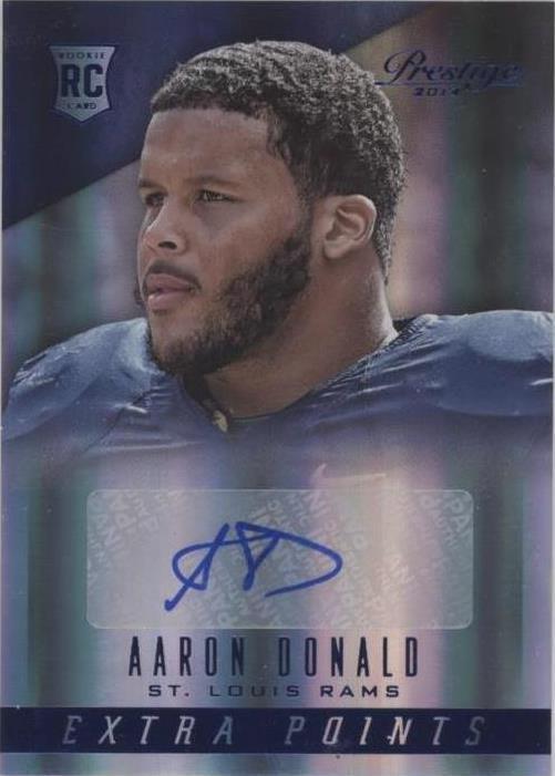 2014 Panini Prestige - Rookie Aaron Donald #202 Extra Points Blue ...