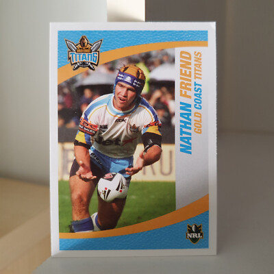 Nathan Friend 2008 Rugby League NRL Gold Coast Titans Trading Card #183 ...
