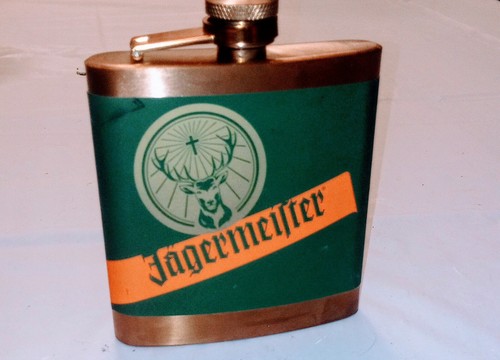 Jagermeister Brass Flask 5 oz. w/o Funnel | eBay