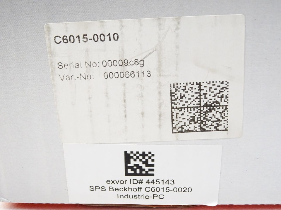 Beckhoff C6015-0010 Lüfterloser Ultra-Kompakt-Industrie-PC / Neu OVP | eBay
