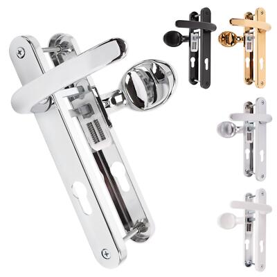 UPVC Lever Pad Door Handle Offset Pair 92PZ 70PZ 203mm Fixings Sprung ...