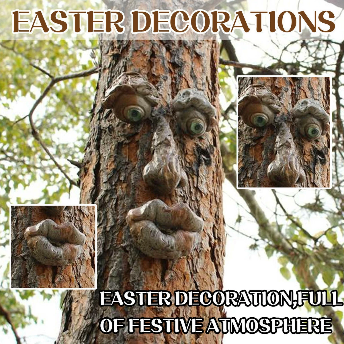 Resin Tree Face Decorations