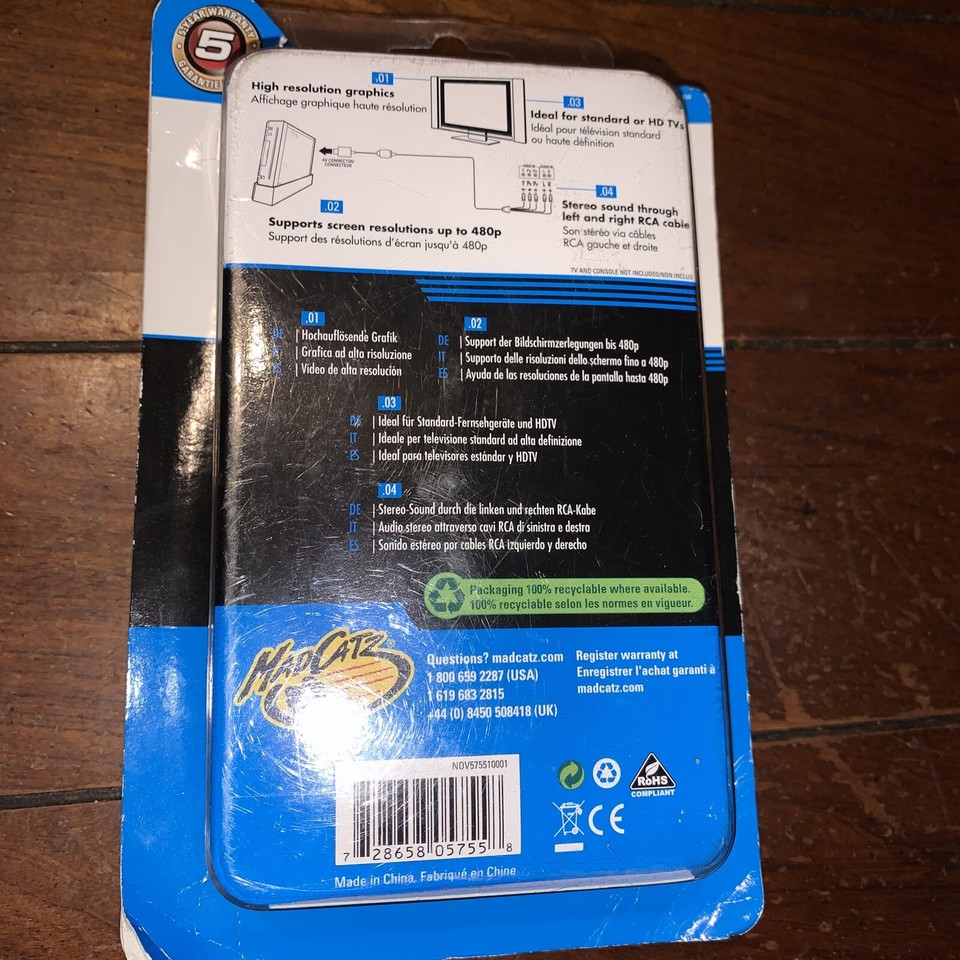 Nintendo Wii Component Cable Set 9.8 FT, 3 M | eBay