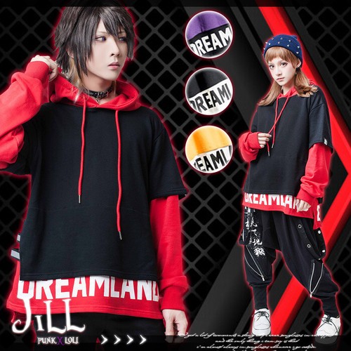 street swag urban squad Clashing color layered look baggy hoodie ...