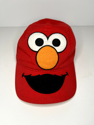Elmo Sesame Place toddler baseball cap hat, red, adjustable ...