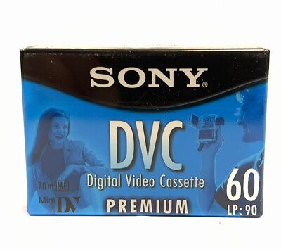 Sony DVC Digital Video Cassette Tape Mini DV 60min Camcorder - DVM60PRR ...