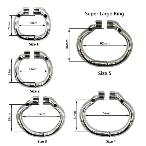 Stainless Steel Male Chastity Device Metal Chastity Cage Rings Men Locks | eBay