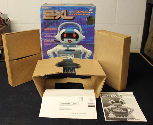 VINTAGE 1990'S TIGER TOY 2XL TALKING ROBOT CASSETTE TAPE PLAYER BOX ...