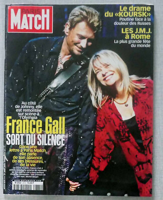 PARIS MATCH n°2675 août 2000 JOHNNY FRANCE GALL | eBay