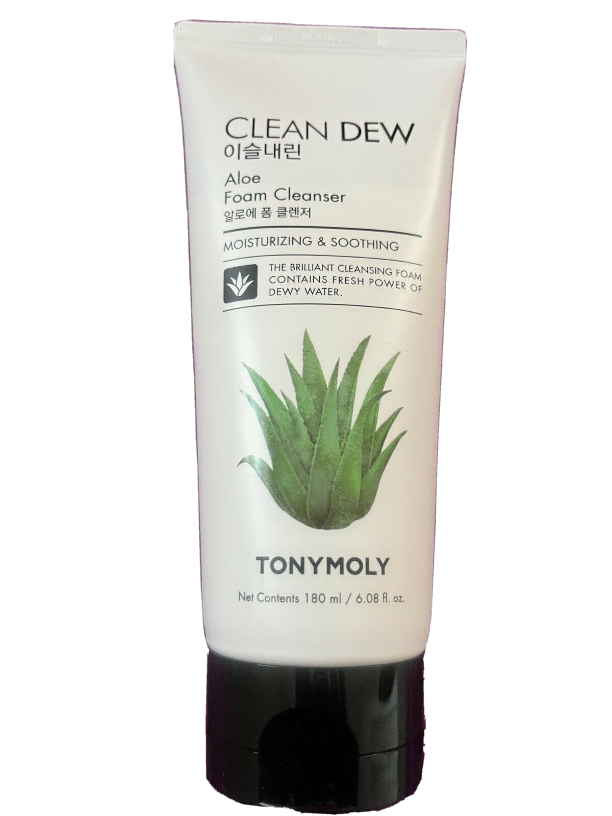 TONYMOLY CLEAN DEW ALOE FOAM CLEANSER MOISTURIZING &SOOTHING DEWYWATER ...