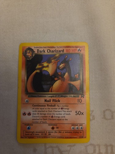 Dark Charizard Non Holo RARE Pokemon 21/82 | eBay UK