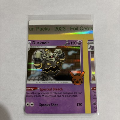 Pokemon Card - Dusknoir Error Miscut NFC Trick or Trade 062/193 Holo ...