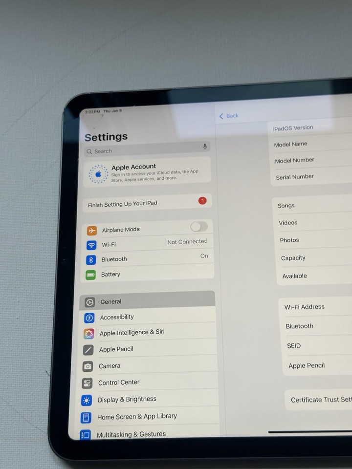 Apple iPad Pro 3rd Gen 128GB Unlocked - 11 in - Space Grey - With Apple ...