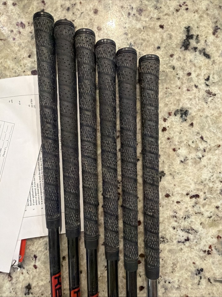 RARE Tour Issue 7 PLUG Adams Idea MB2 4-9 Iron Set Black KBS RH STIFF ...