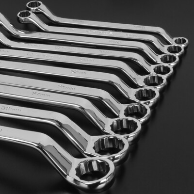 Metric Deep Ring Double Offset Spanner Set Wrench Spline End 5.5mm-41mm ...