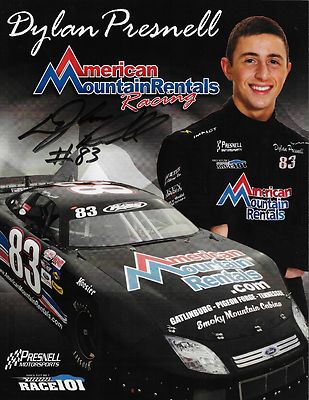 SIGNED 2010 DYLAN PRESNELL "AMERICAN MOUNTAIN #83 NON NASCAR LATE MODEL ...