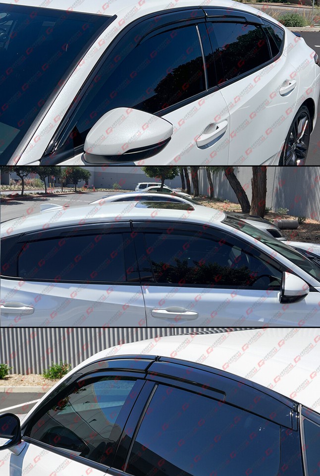 FOR 2023-2026 ACURA INTEGRA PREMIUM BLACK TRIM WINDOW VISOR RAIN GUARD ...