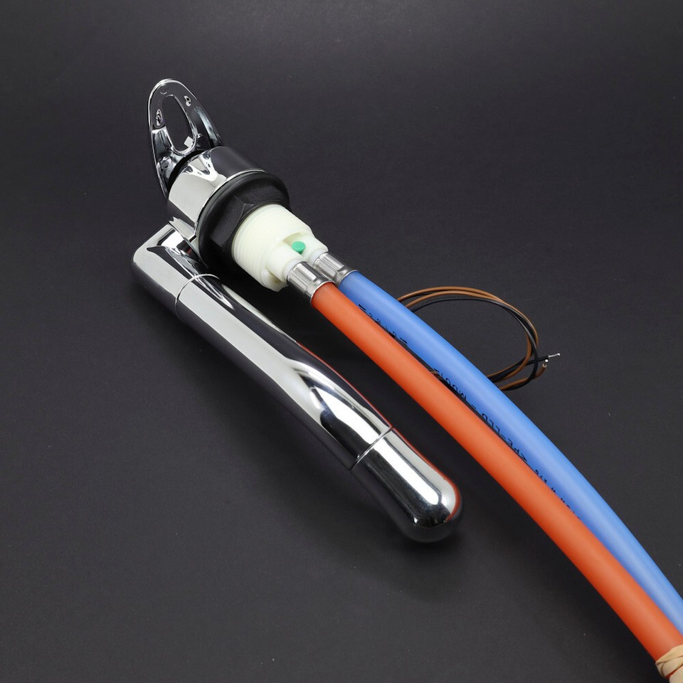 Samba 12v Folding Mixer Tap w/ Barb Hose Tails fits SMEV Campervan ...