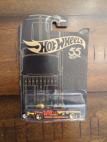 Hot Wheels '67 Chevy C10 #1 - 2023 55th Anniversary Black and Yellow ...