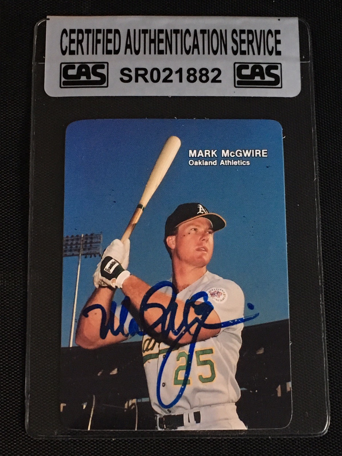 MARK McGWIRE 1988 MOTHER'S COOKIES SIGNED AUTOGRAPHED CARD #4 A'S CAS ...